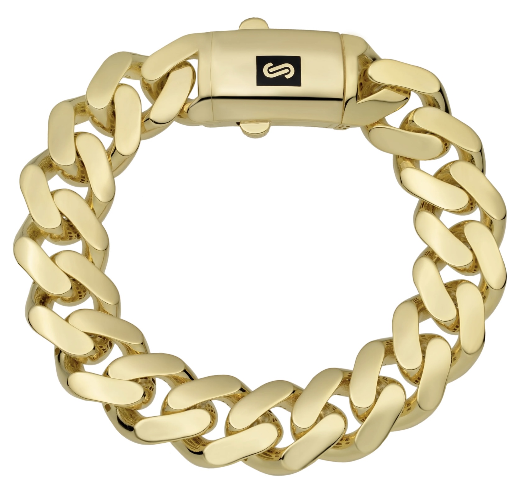 10K PLAIN CUT MONACO BRACELET - ROC Gold & Diamond